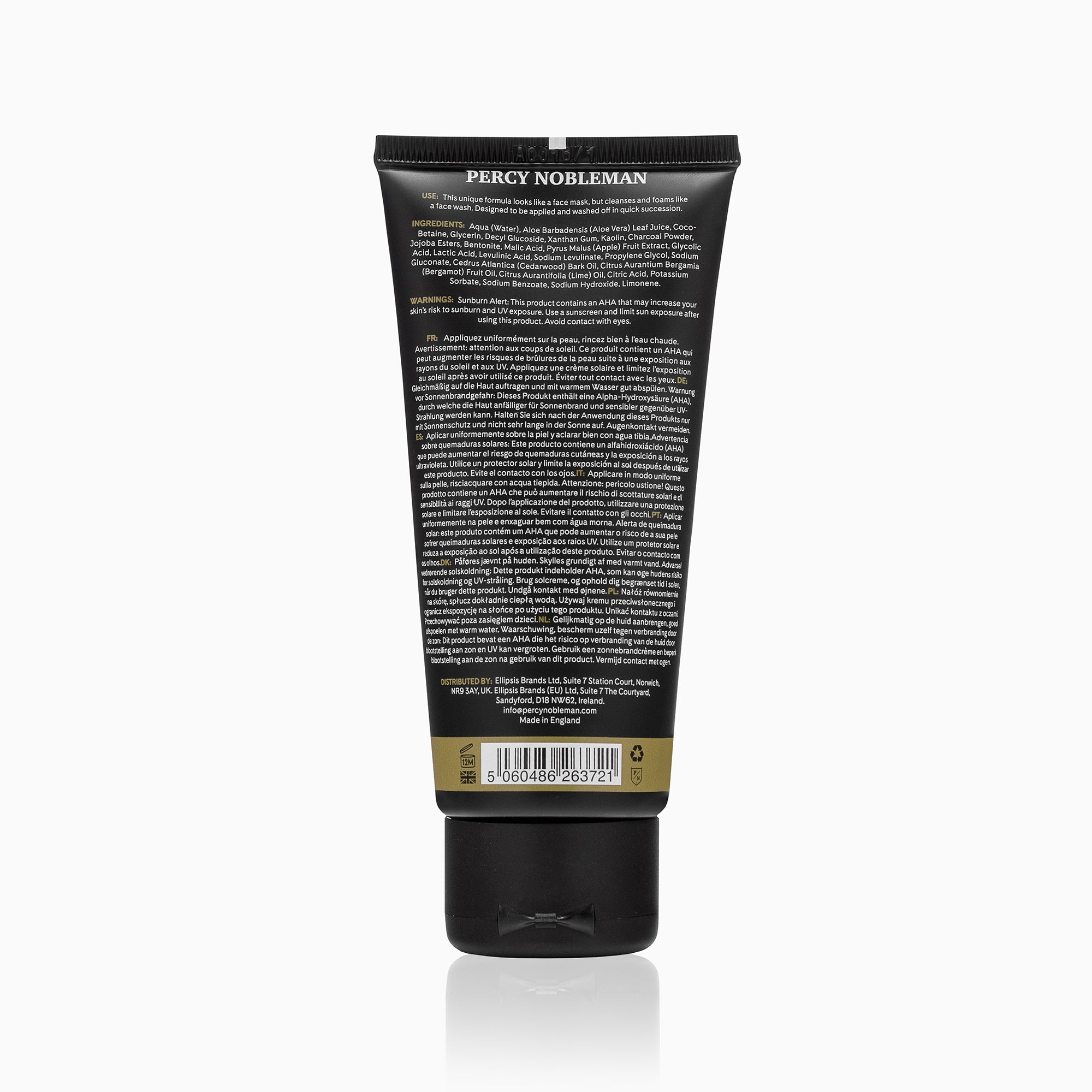 Percy Nobleman Charcoal Scrub